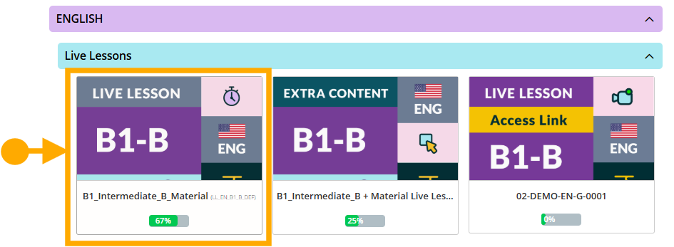 ¿Cómo desbloqueo el contenido de la categoría Live Lessons? – English ...